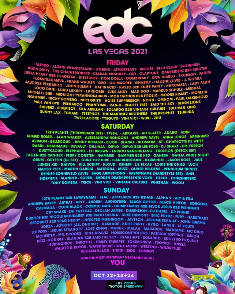 EDC Las Vegas ganha line up completo para próxima edição